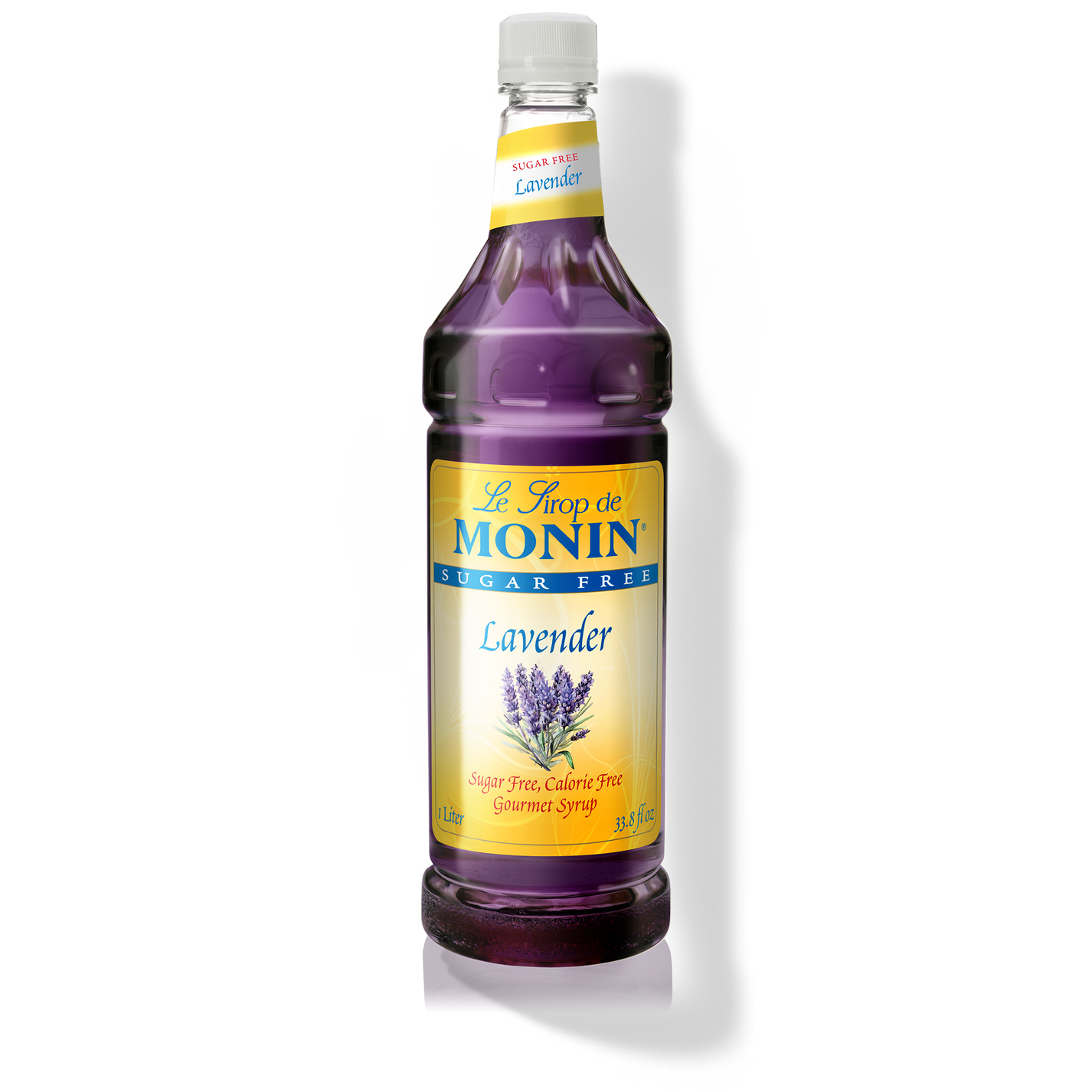 Sugar Free Lavender Syrup - 750 mL Glass Bottle - Monin US