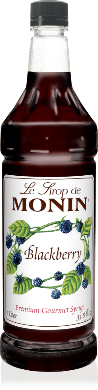 Blackberry Flavored Syrup - Monin - 1 Liter Plastic Bottle - Monin US