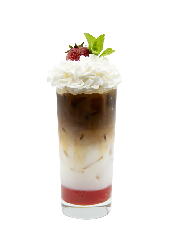 Strawberry White Chocolate Iced Latte Recipe - Monin US