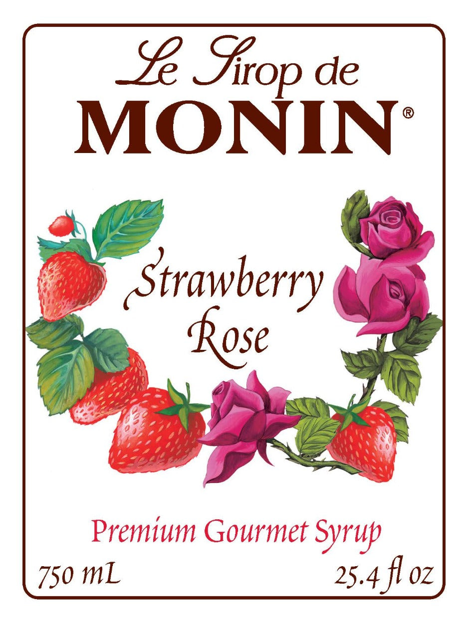 Strawberry Rose Syrup - Monin US