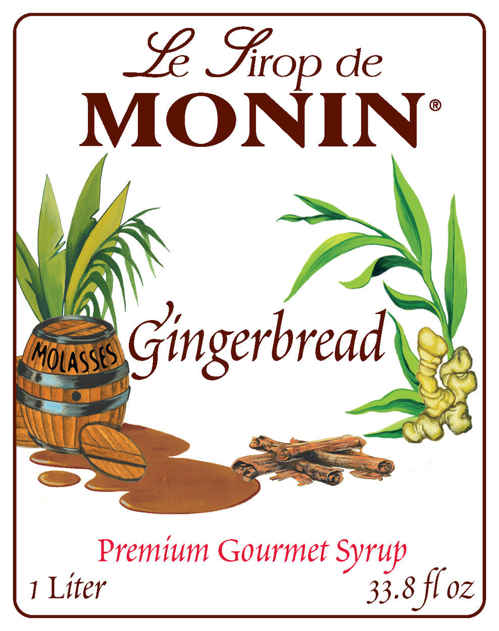 Gingerbread Flavored Syrup - Monin - Monin US