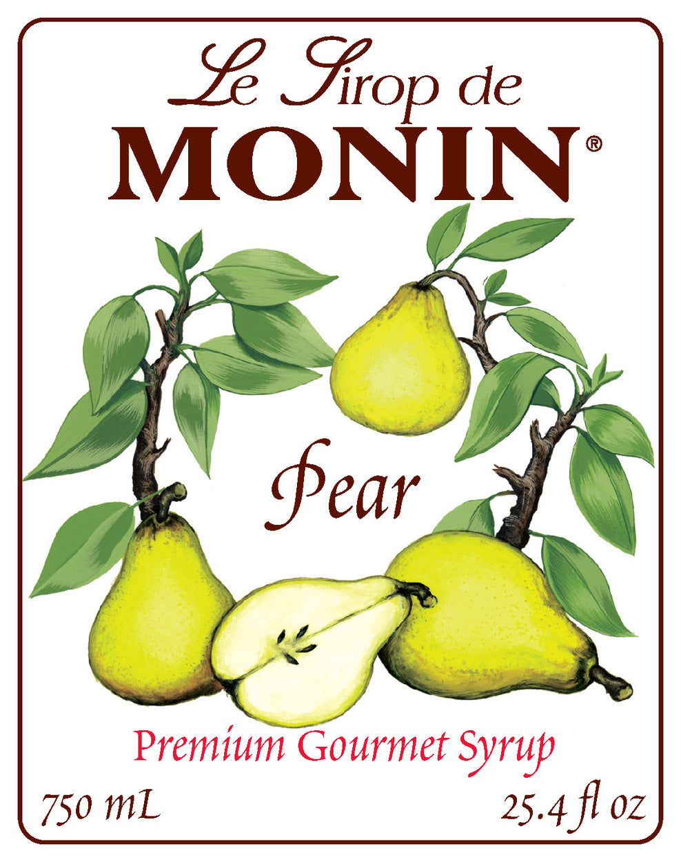 Pear Flavored Syrup - Monin - Monin US