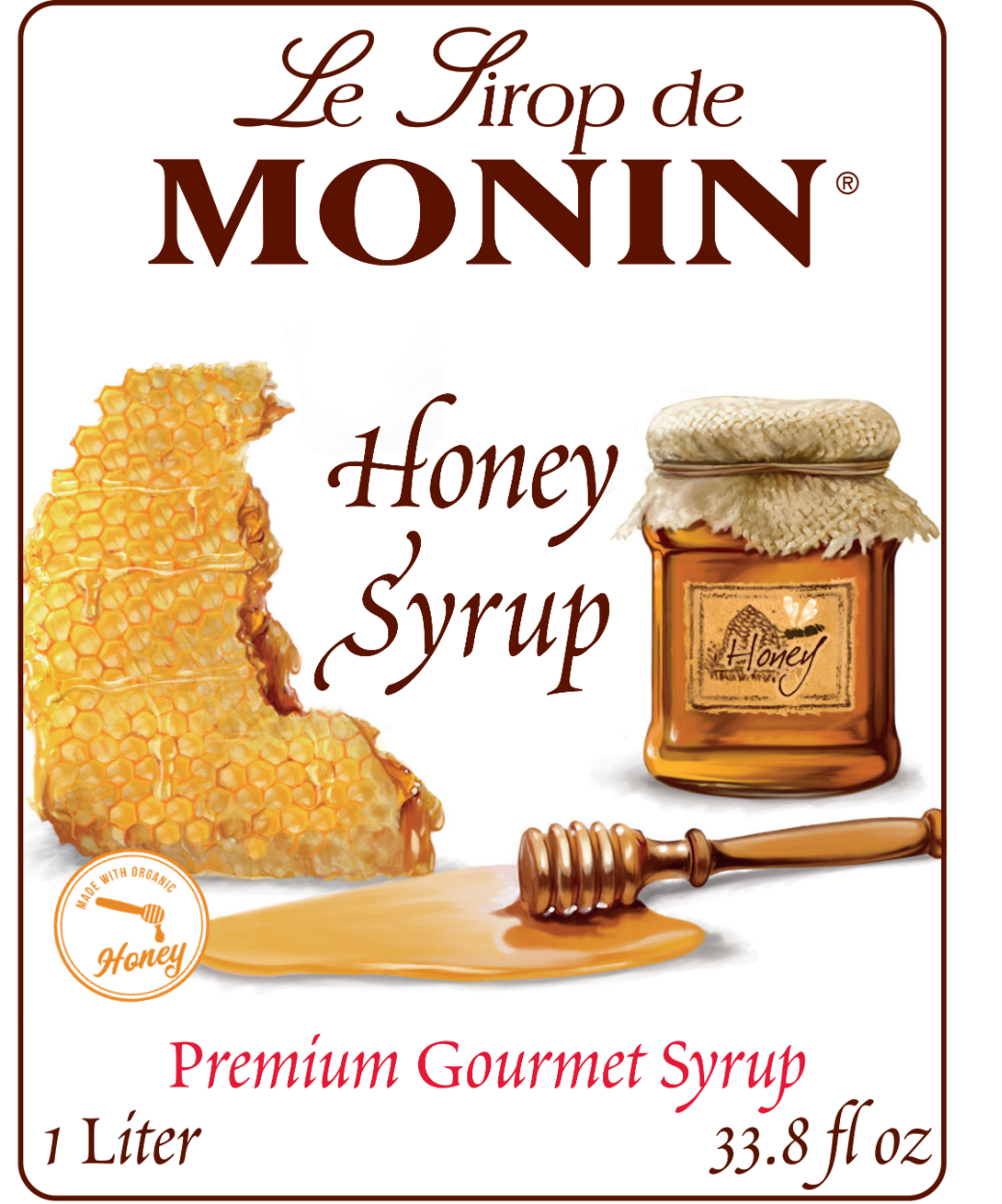 Honey Flavored Syrup - Monin - Monin US