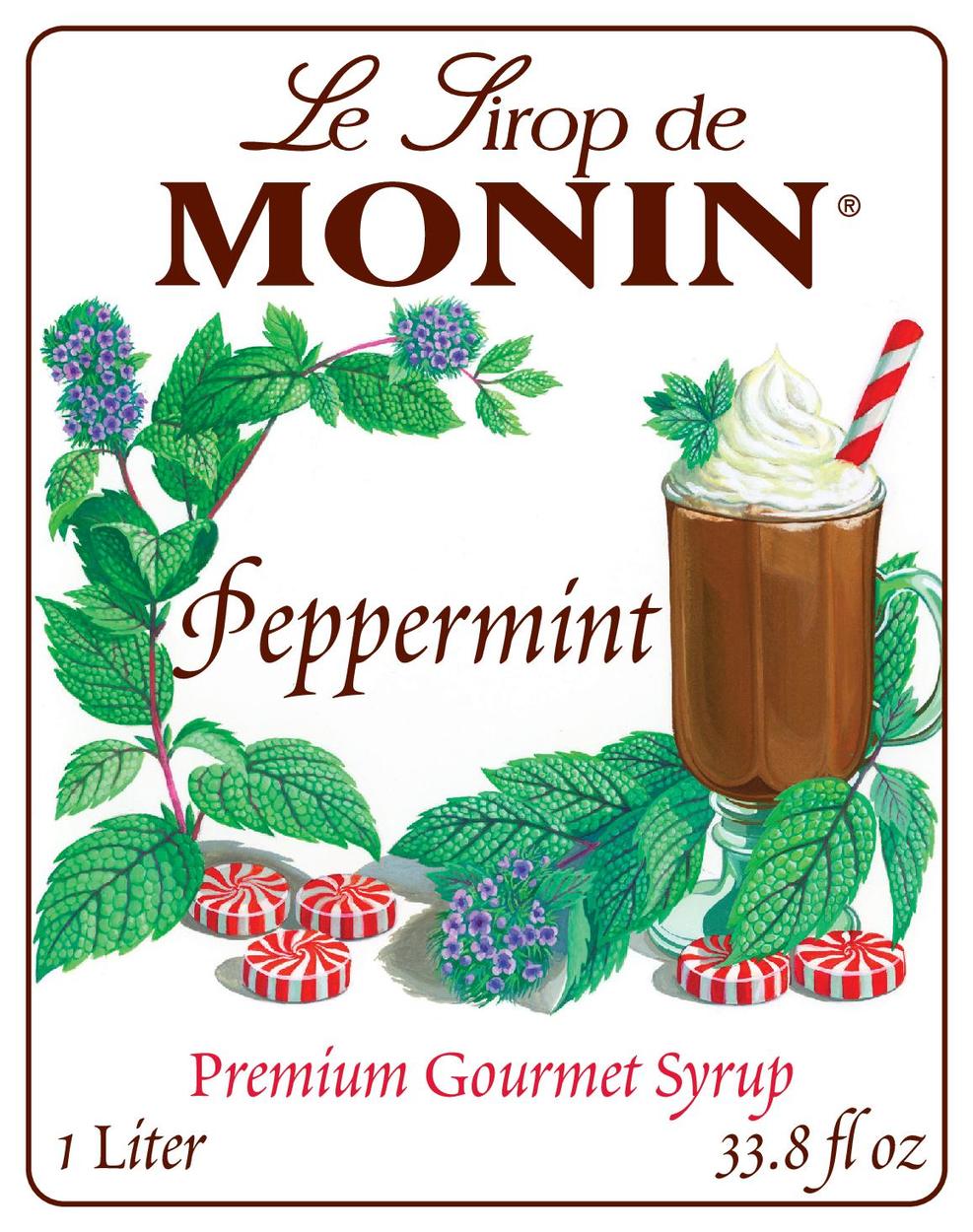 Peppermint Flavored Syrup - Monin - Monin US