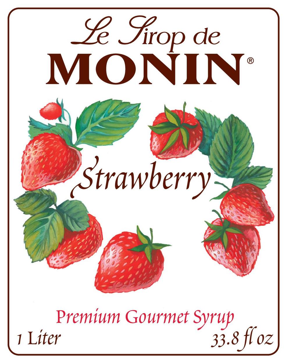 Strawberry Flavored Syrup - Monin - Monin US