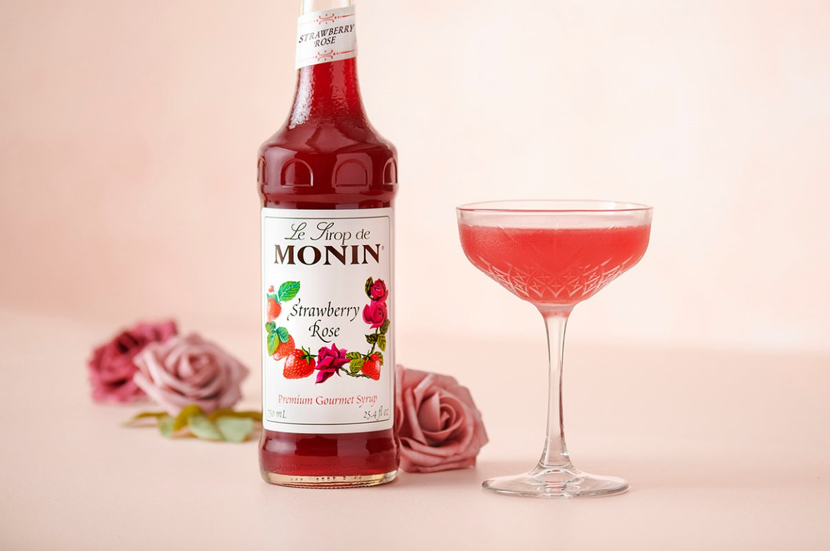 Strawberry Rose Syrup - Monin US